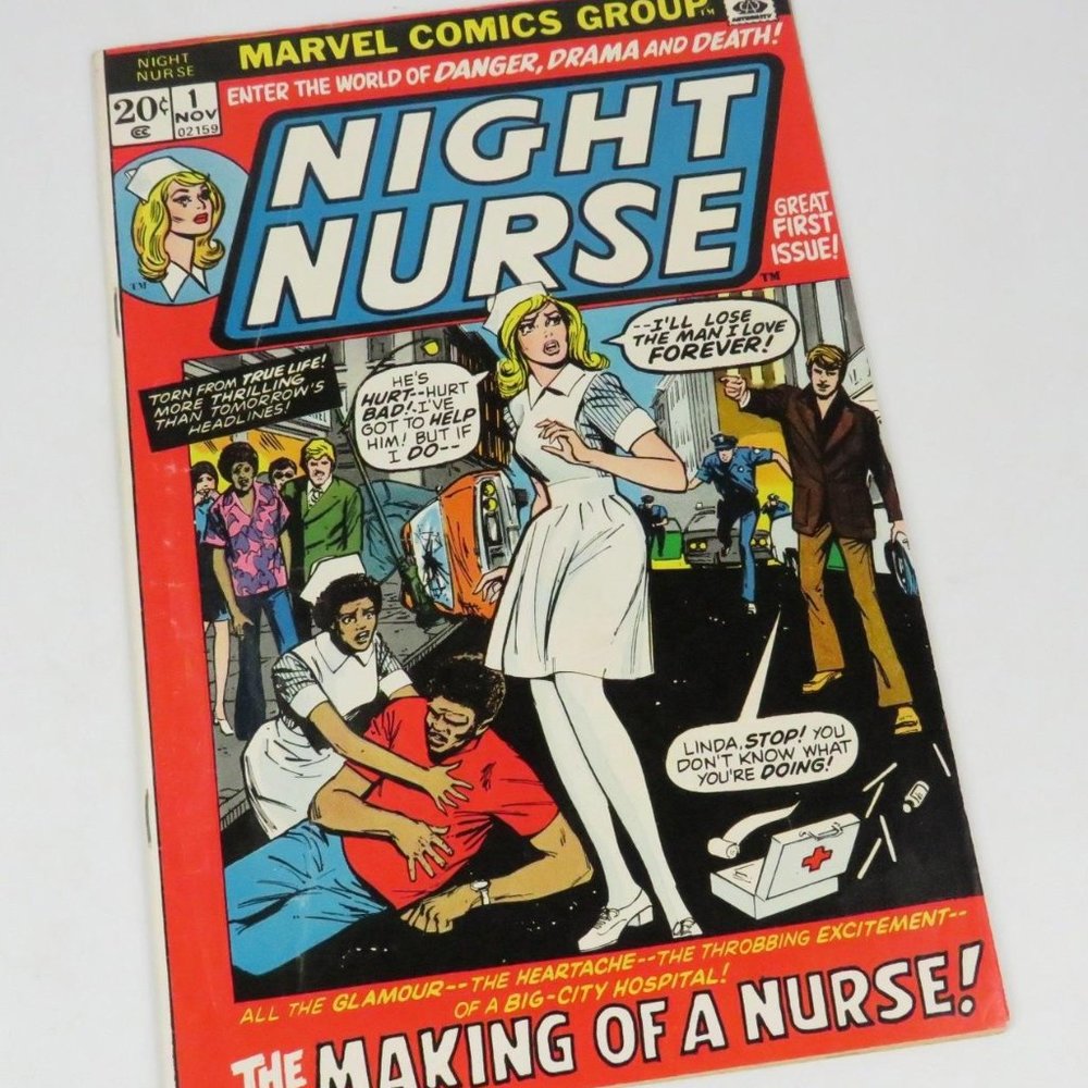 Vintage Collector's Find Night Nurse Comic Book - Gem